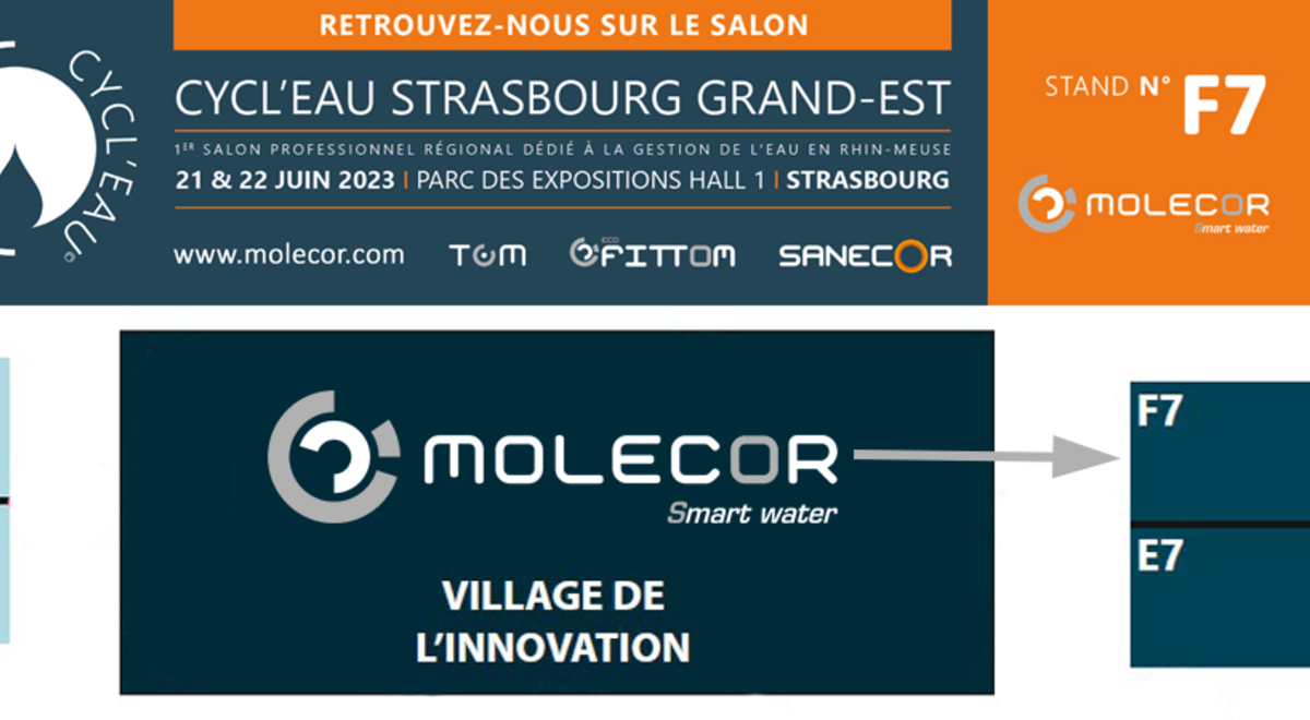 Molecor ocupará el Stand F7 en la feria francesa CYCL'EAU | RETEMA