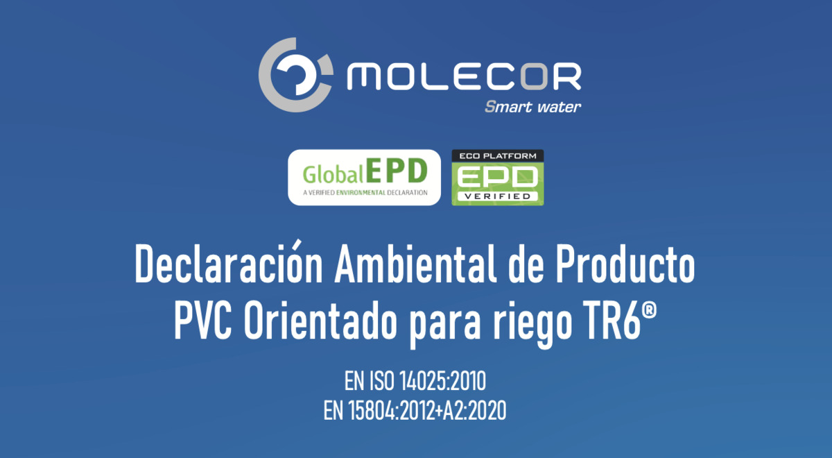 Molecor certifica la sostenibilidad de su Tubería TR6 con la Declaración Ambiental de Producto ...